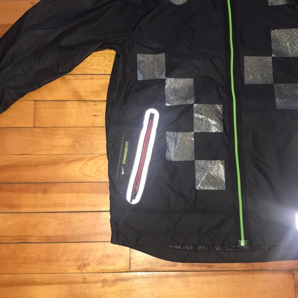 Nike | Jackets & Coats | Nike Flash 3m Reflective Running Jacket Black ...